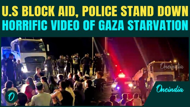 Caught on Cam: Israeli Forces Block Aid Trucks to Gaza | Starvation ...