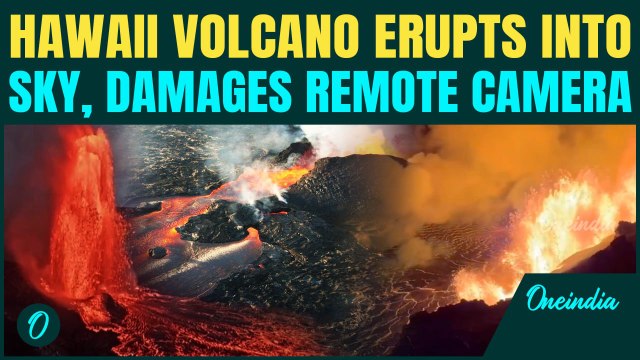 HAWAII VOLCANO VIDEO: Lava Surges Toward Remote Camera As Fountains ...