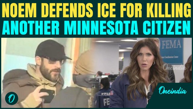 ICE SHOOTING BREAKING: DHS Chief Noem DEFENDS ICE After Killing A Man ...