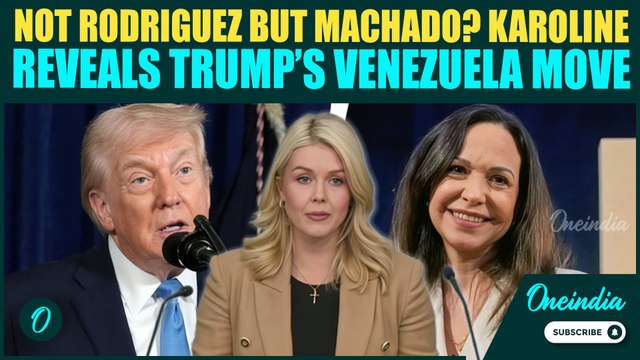 Trump to CROWN Machado As Venezuela’s RULER? Karoline Reveals SHOCKING ...