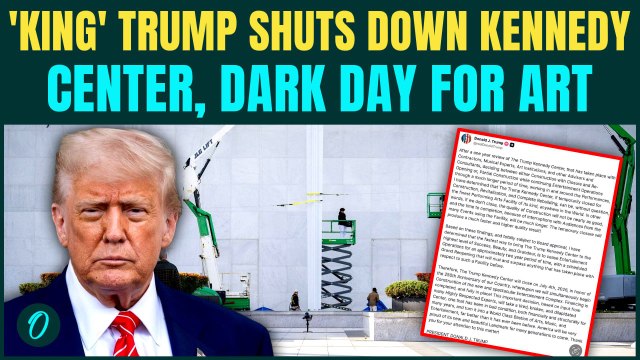 Trump SHUTS DOWN Kennedy Center | Democrats Call It 'KING' Trump's Dark ...