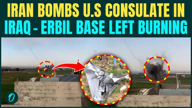 VIDEO: Iran RAINS BOMBS on U.S Consulate In Iraq, Erbil Airport UNDER ...