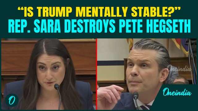 ‘Is Trump Mentally Stable?’: Rep. Sara-Pete Hegseth UGLY Showdown Over ...