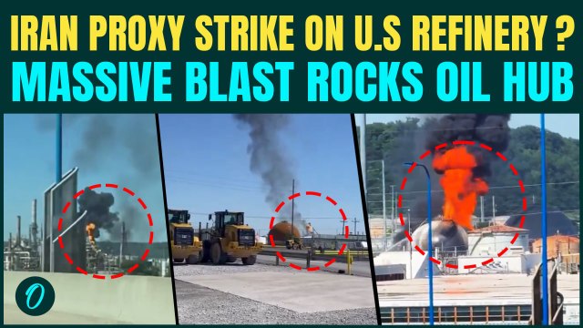 Iran-Linked Attack BURNS U.S. Largest Oil Hub? Massive Refinery Blast ...