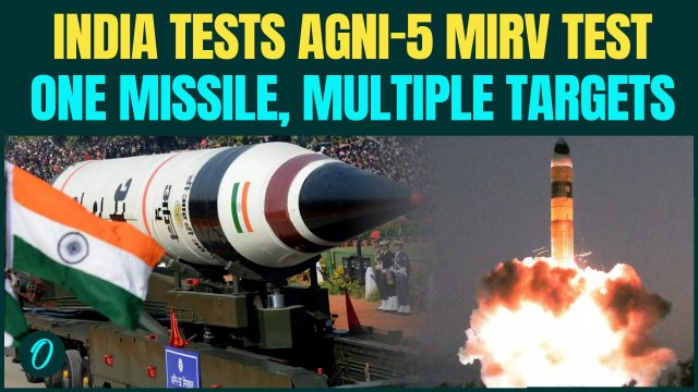 India’s Agni-5 MIRV Test SHOCKS Rivals, One Missile Can STRIKE Multiple ...