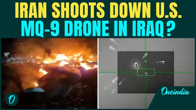 Iran SHOOTS DOWN U.S. MQ-9 Drone? Mystery Drone Crash Rocks Iraq Desert ...