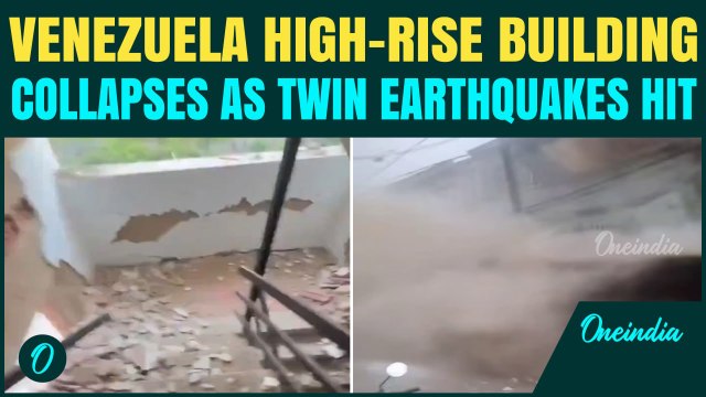 Venezuela Earthquake TERRIFYING FOOTAGE: Buildings Collapse Like A Pack ...