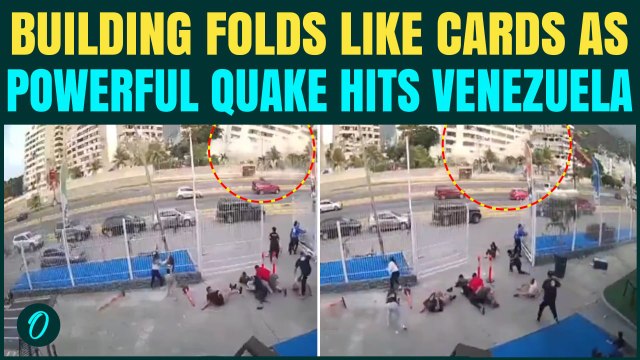 Venezuela Earthquake NEW HORRIFIC VIDEO: Building TOPPLES Like House Of ...