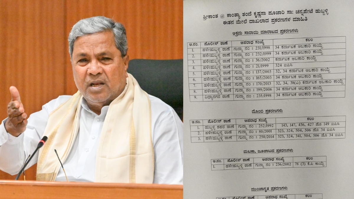 ಶ್ರೀಕಾಂತ್ ಕೇಸ್ ಗಳ ಪಟ್ಟಿ ರಿಲೀಸ್ ಮಾಡಿದ ಸಿಎಂ ಸಿದ್ದರಾಮಯ್ಯ: ಇಲ್ಲಿವೆ ಹಲವು ...