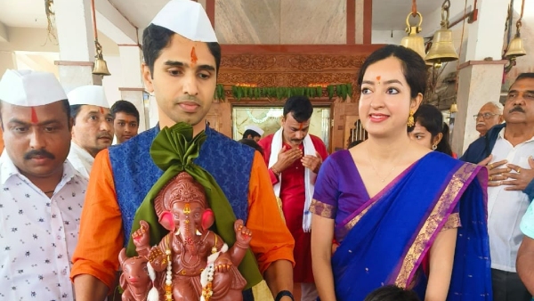 ಗಣೇಶ ಮೂರ್ತಿ ಪ್ರತಿಷ್ಠಾಪಿಸಿದ ಬೆಳಗಾವಿ ಡಿಸಿ ಮೊಹಮ್ಮದ್ ರೋಷನ್ | DC Mohammad ...