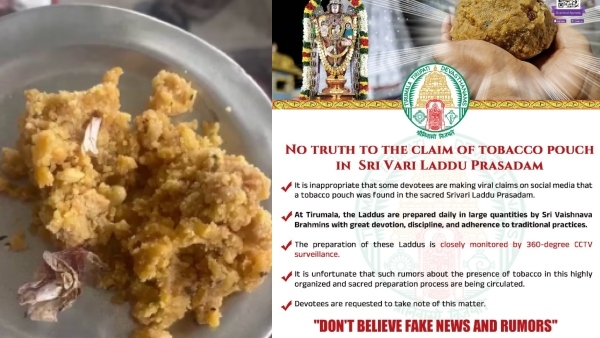 Tirupati Laddu: ಲಡ್ಡುವಿನಲ್ಲಿ ಗುಟ್ಕಾ ಪೌಚ್ ಪತ್ತೆ: ಟಿಟಿಡಿ ಕೊಟ್ಟ ಸ್ಪಷ್ಟನೆ ...