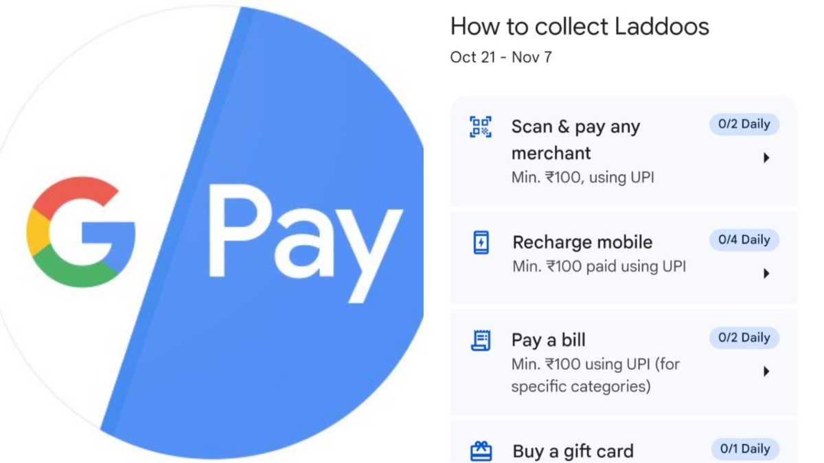 Google Pay Cashback: "ಲಡ್ಡು" ಬಂದು ಬಾಯಿಗೆ ಬಿತ್ತಾ ಅಂತಿದೆ ಗೂಗಲ್‌ ಪೇ ...
