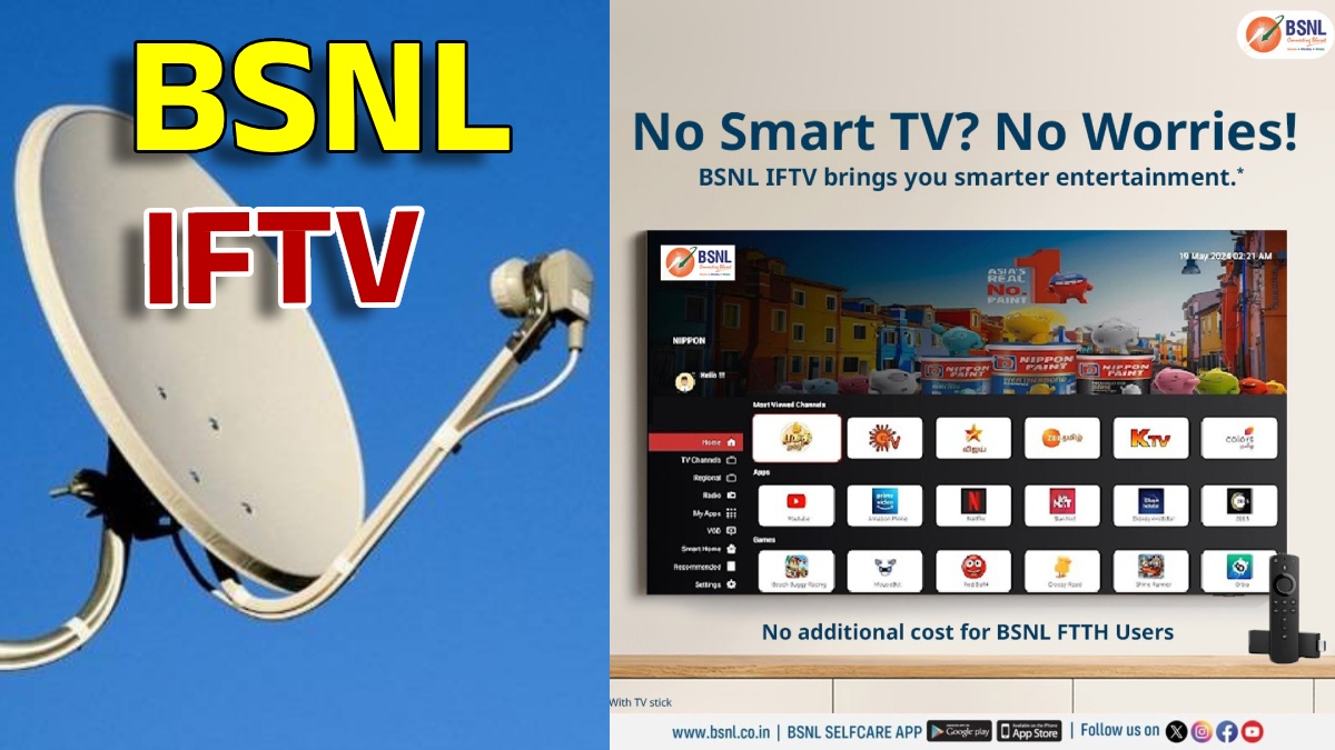 BSNL ಹೊಸ IFTV ಸೇವೆ ಮತ್ತೆರಡು ರಾಜ್ಯಗಳಿಗೆ ವಿಸ್ತರಣೆ: 500 ಲೈವ್ ಚಾನಲ್ ಉಚಿತ ವೀಕ್ಷಣೆ | BSNL has Expanded ...