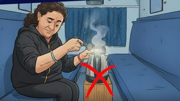 Viral Video: ಓಡುತ್ತಿದ್ದ ರೈಲಿನಲ್ಲೇ ಕೆಟಲ್ ಬಳಸಿದ ಮಹಿಳೆ: ಸುರಕ್ಷತೆಯ ಆತಂಕ ...