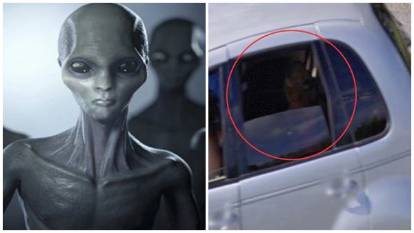 American women spotted alien in a car after searching google earth ...