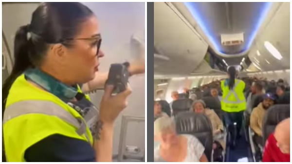 Viral video: Reaction of a Flight attendant who met her teacher after ...