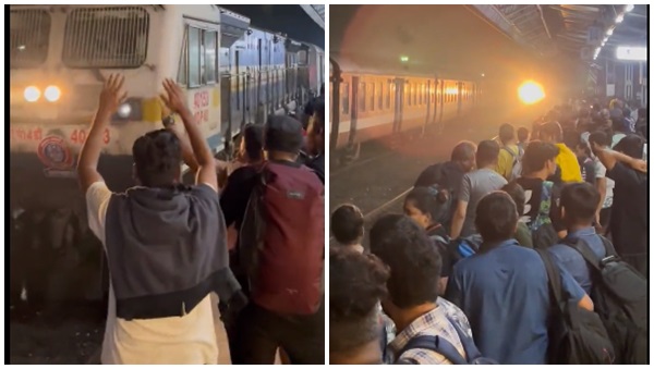 Train delayed for hours, here is how passengers reacted, video goes ...