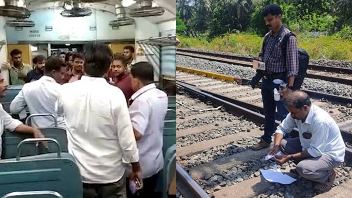 Elathur Train Fire: Blood stains on Elathur National Highway; A ...
