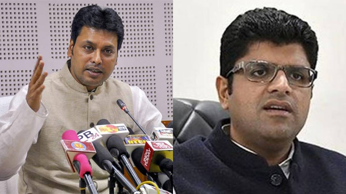 Rift in BJP-JJP alliance in Haryana; BJP Leader Biplav Dev Meets ...