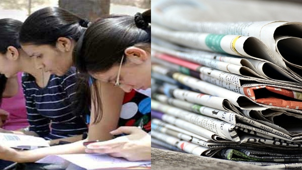 Marks for newspaper reading in Plus Two and SSLC examinations; Grace ...