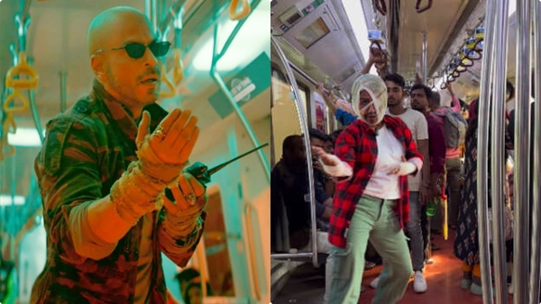 Viral video: srk's jawan train scene recreated by women in metro ...