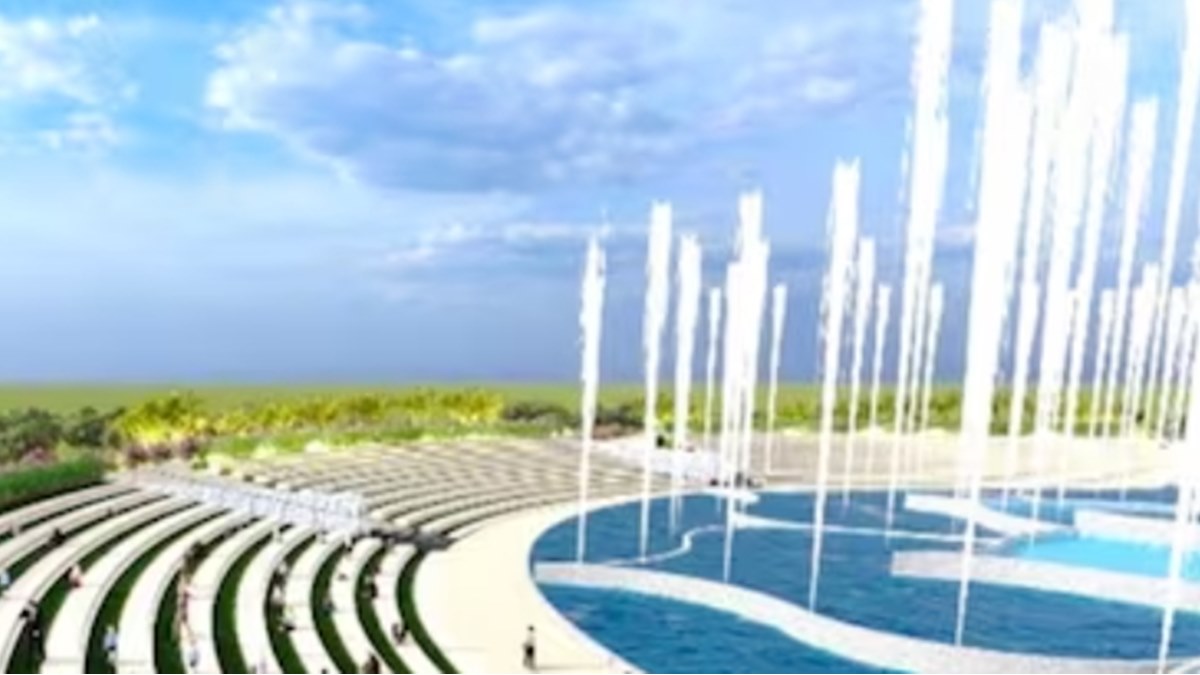Report Says That Lotus Shaped Fountain Worth Rs 1oo Crore Construction ...