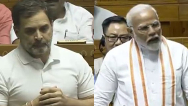 Rahul and Modi have a war of words in the House; Protest over Hindu ...