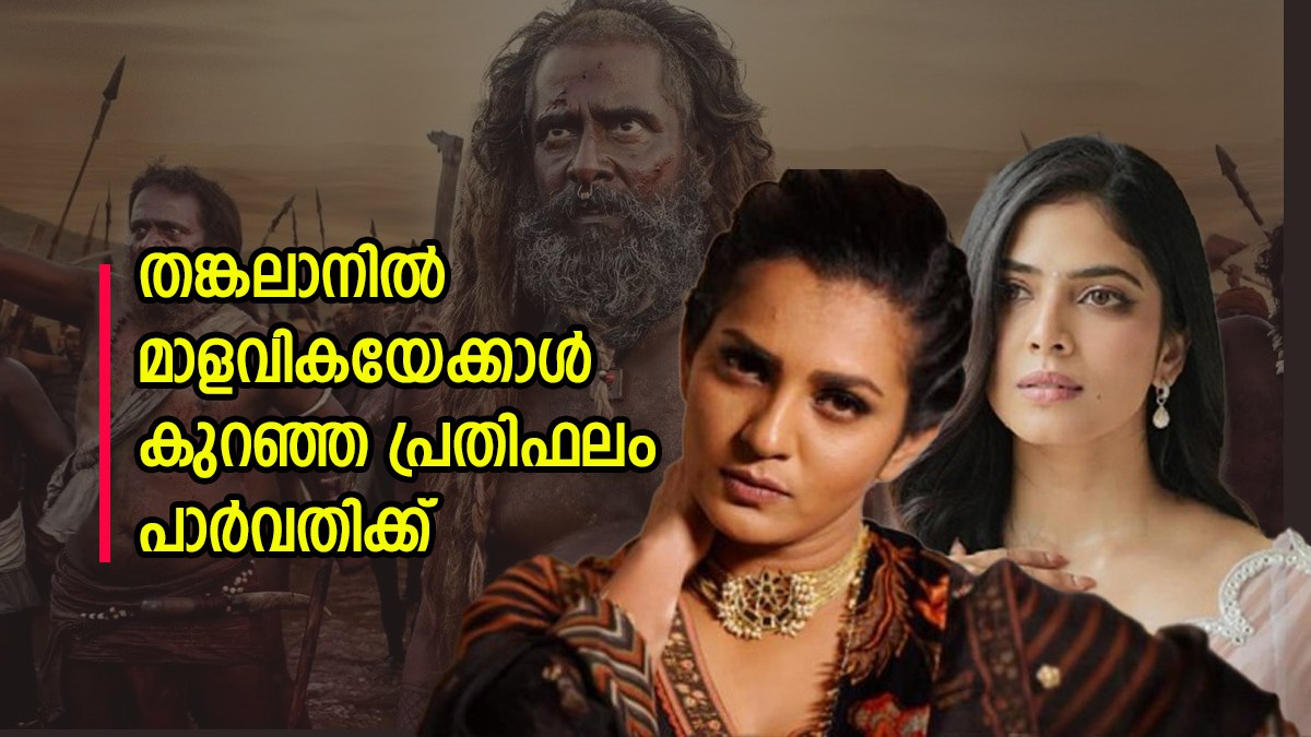 പാര്‍വതിയേക്കാള്‍ മൂന്നിരട്ടി, മാളവികയുടെ പ്രതിഫലം ഇങ്ങനെ; വിക്രമിന് തങ്കലാനില്‍ ലഭിച്ചത് ഇത്ര ...