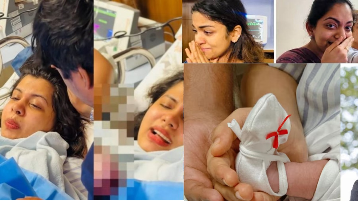 Social media influencer Diya released birth video of her son Neeom Aswin Krishna - Malayalam ...