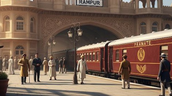 Vande Bharat Old Version In Rampur; Nawab Build Private Railway Station ...