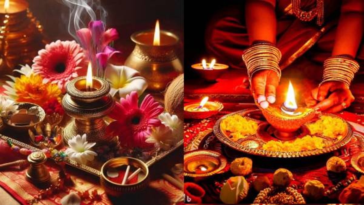 Diwali Puja in periods madhe diwali puja karu shkato ka how to do ...