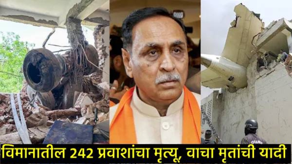 ahmedabad plane crash all 242 dead in air india air india passenger ...