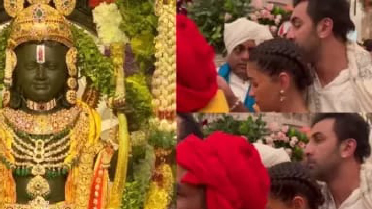 Ram mandir: ଧାଡ଼ିରେ ଛିଡ଼ା ହୋଇ ରାମଲାଲାଙ୍କୁ ଦର୍ଶନ କଲେ ରଣବୀର, ଆଲିଆ | Ram ...