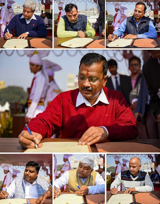 Arvind Kejriwal Sworn-in As Delhi Chief Minister Photos: HD Images ...