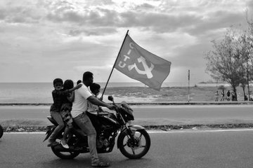 LDF supporters celebrates party's victory in the Kerala local body ...