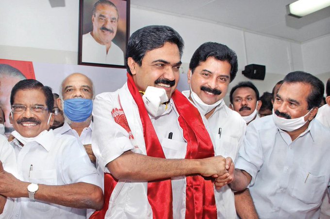 LDF supporters celebrates party's victory in the Kerala local body ...