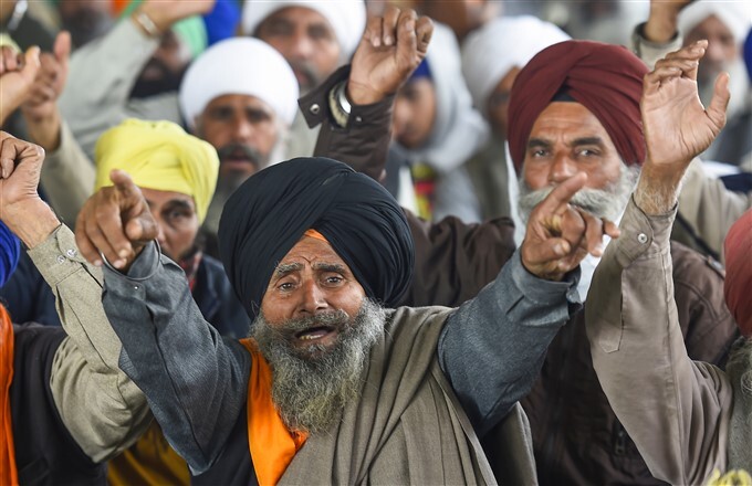 Farmers Protest Against Central Govt Over Farm Laws In Delhi, 05/02 ...
