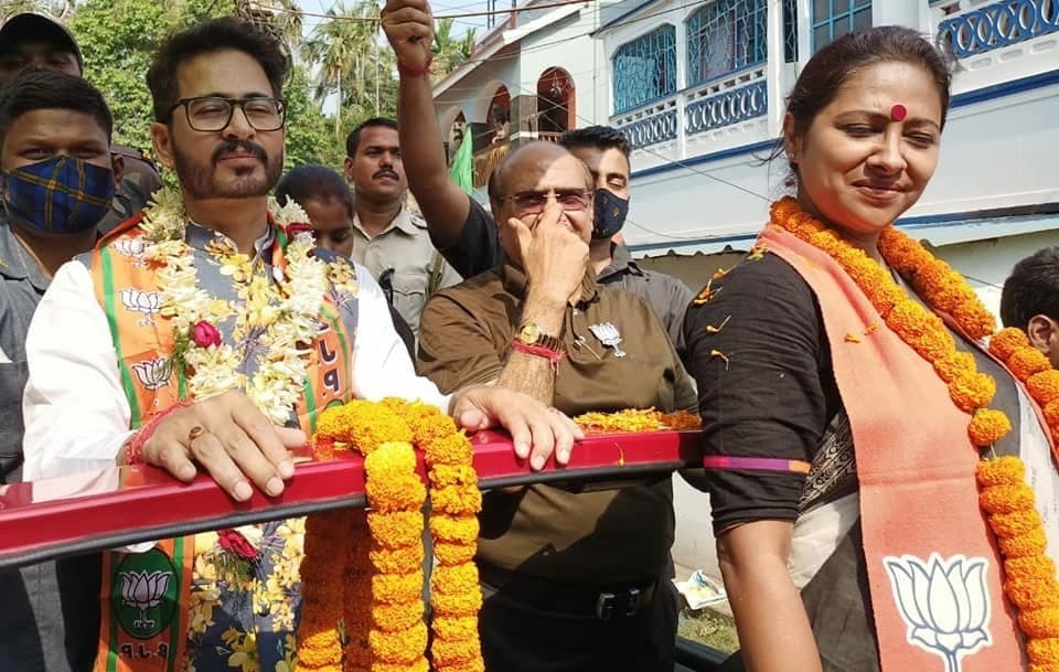 সোনারপুর দক্ষিণ কেন্দ্রে বিজেপি প্রার্থী অঞ্জনা বসুর প্রচার | BJP ...