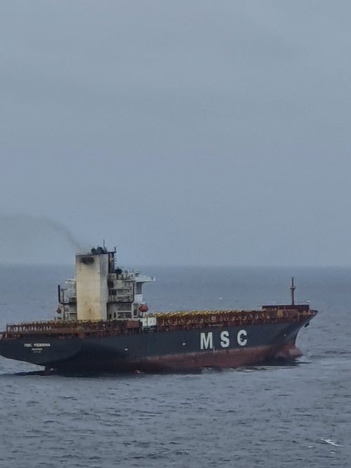 MSC Messina Container Ship From Port Blair Reported Fire In Engine Room ...