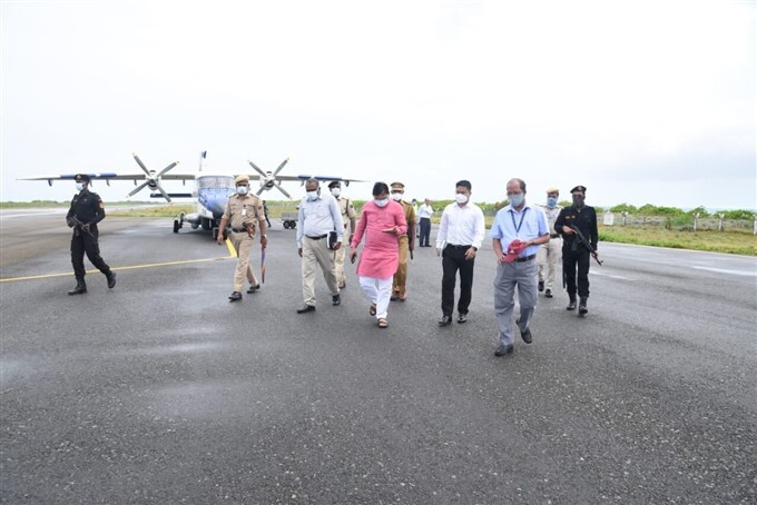 Praful K Patel Arrives At Agatti in Lakshadweep, to met with the ...