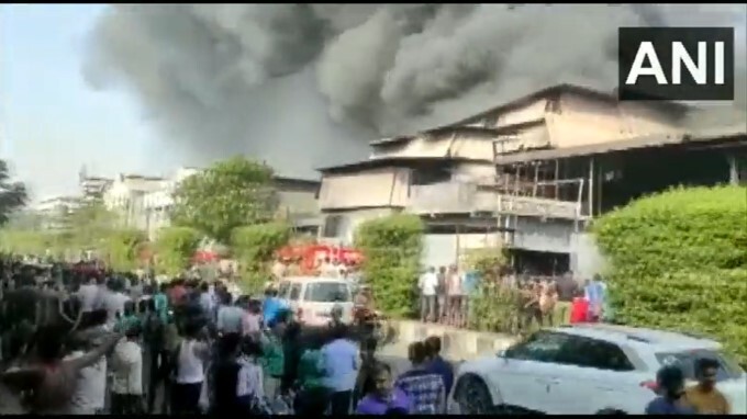 Major fire breaks out at Rani Sati Dyeing Mill of Pandesara GIDC in ...