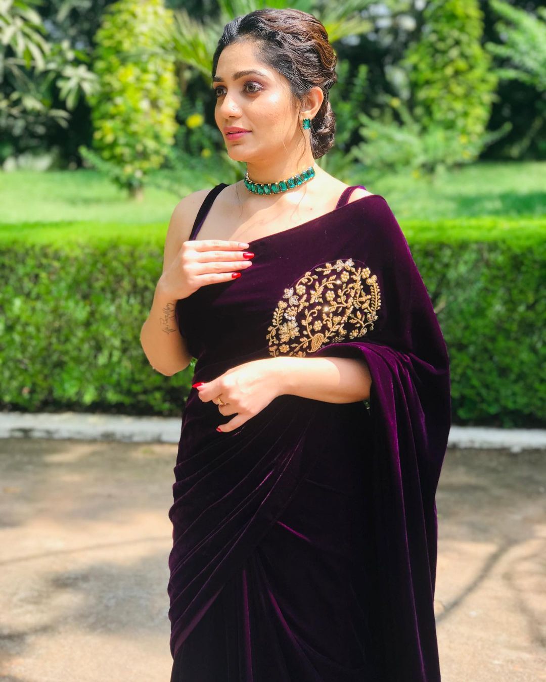 അടിപൊളി ആര്യ; സാരിയില്‍ ലുക്കായി നടി, ചിത്രങ്ങൾ കാണാം | Actress Arya ...