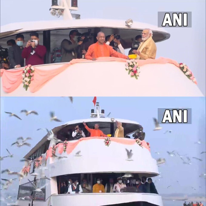 PM Modi takes a boat ride from Lalita Ghat to Ravidas Ghat - Oneindia