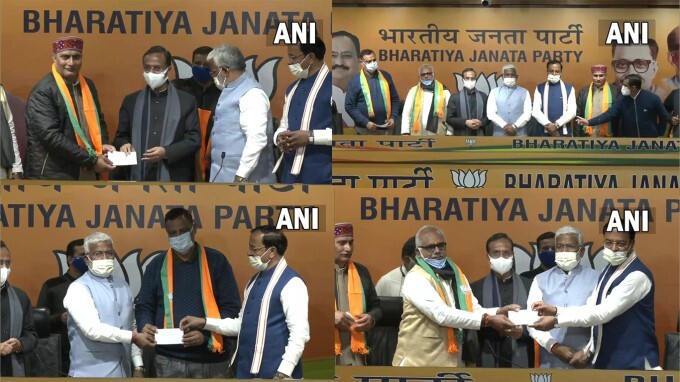 Congress MLA Naresh Saini, Sirsaganj MLA Hari Om Yadav, and former SP MLA Dr Dharmpal Singh join ...