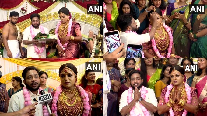 Transgender couple ties the knot in Thiruvananthapuram - Oneindia