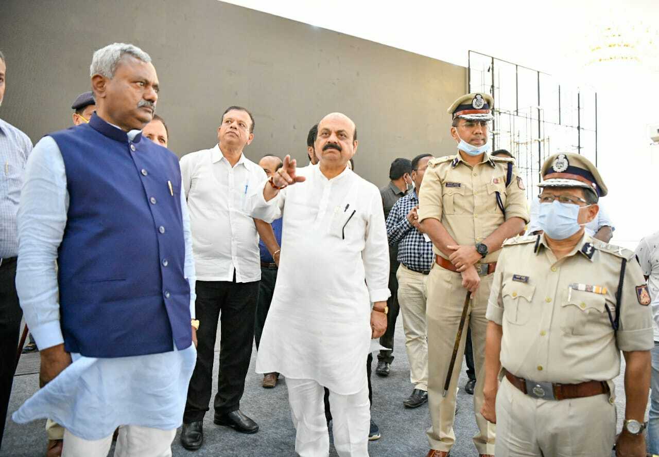 ಚಿತ್ರಗಳು; ಅಮಿತ್ ಶಾ ಸಮಾವೇಶ, ಸಿದ್ಧತೆ ವೀಕ್ಷಿಸಿದ ಸಿಎಂ | Basavaraj Bommai ...