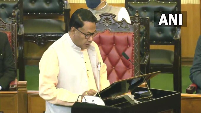 Newly-elected MLAs in Manipur swearing-in as members of legislative ...