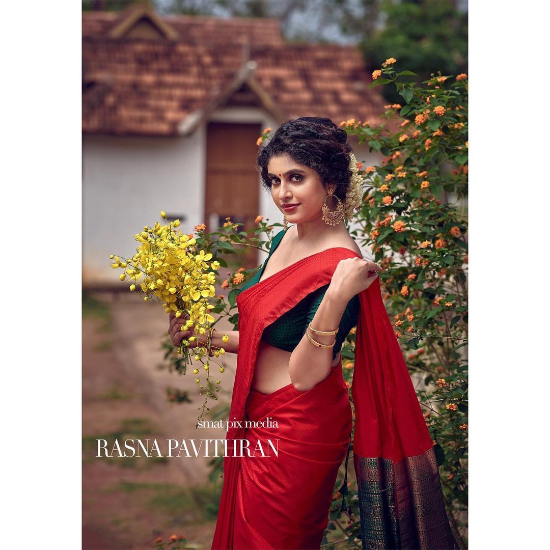 ചുവന്ന സാരിയില്‍ രസ്‌ന പവിത്രന്‍, മനം നിറയെ മധുര സ്മൃതി വിഷു ആശംസകളും, കാണാം ചിത്രങ്ങൾ | Actress ...