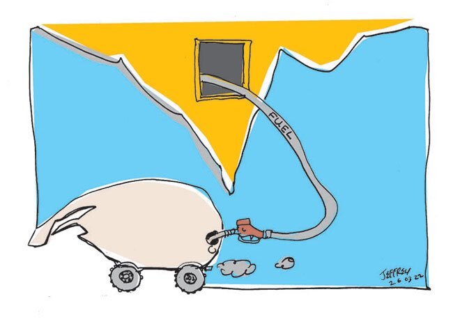 Cartoons On Fuel Crisis In Sir Lanka