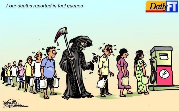 Cartoons On Fuel Crisis In Sir Lanka